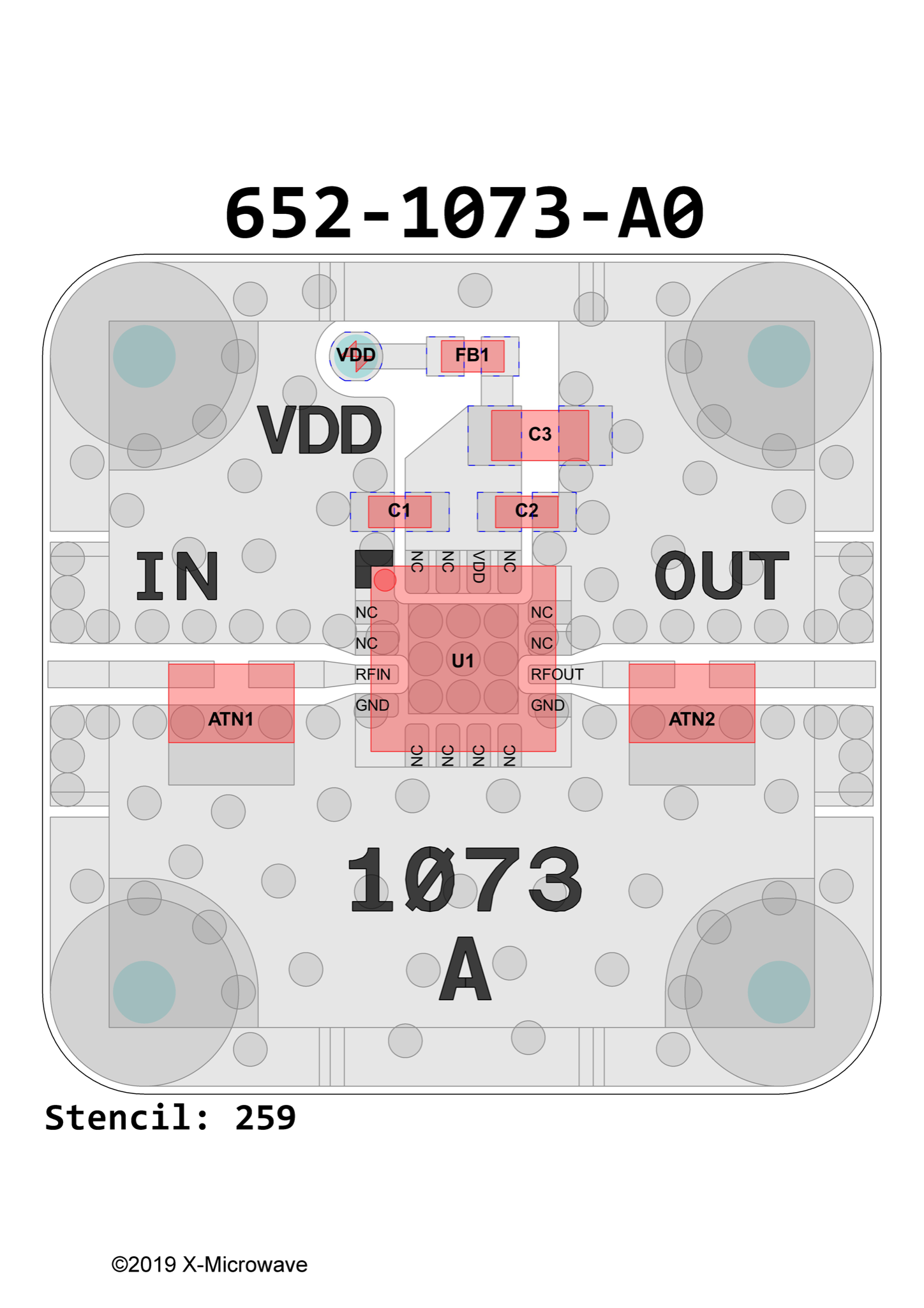 XM-C598-0404D, HMC451LC3SMT On X-Microwave, LLC